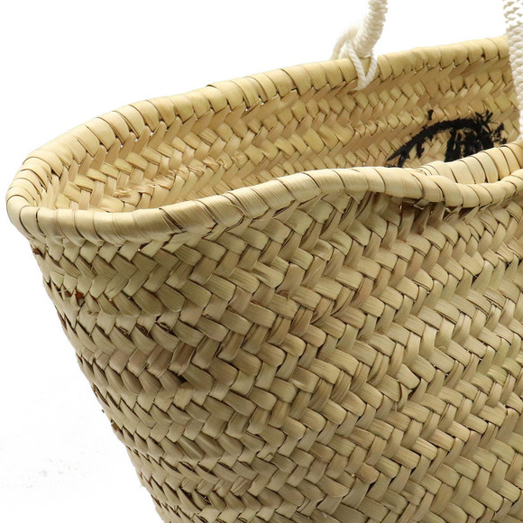 Celine | Bags | Celine Basket Bag Large Tote Shoulder Raffia Natural ...